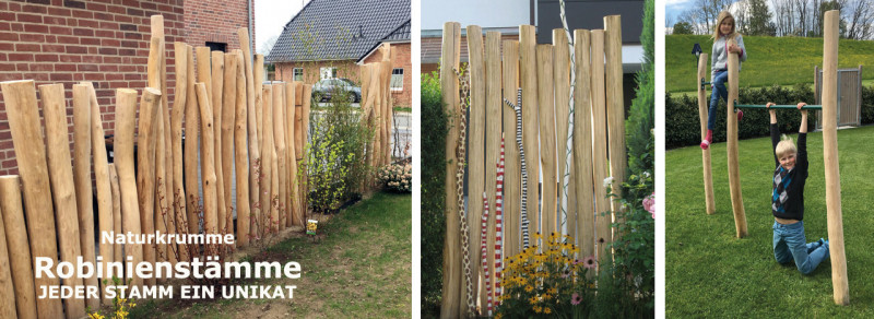Robinienholz: Pfähle, Stämme & Gartenmöbel | Nachhaltig & Robust ...